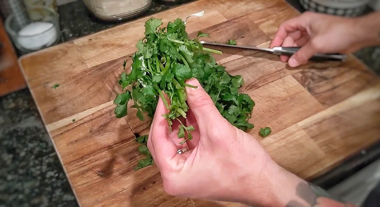 How To Chop Cilantro - KtchnDad